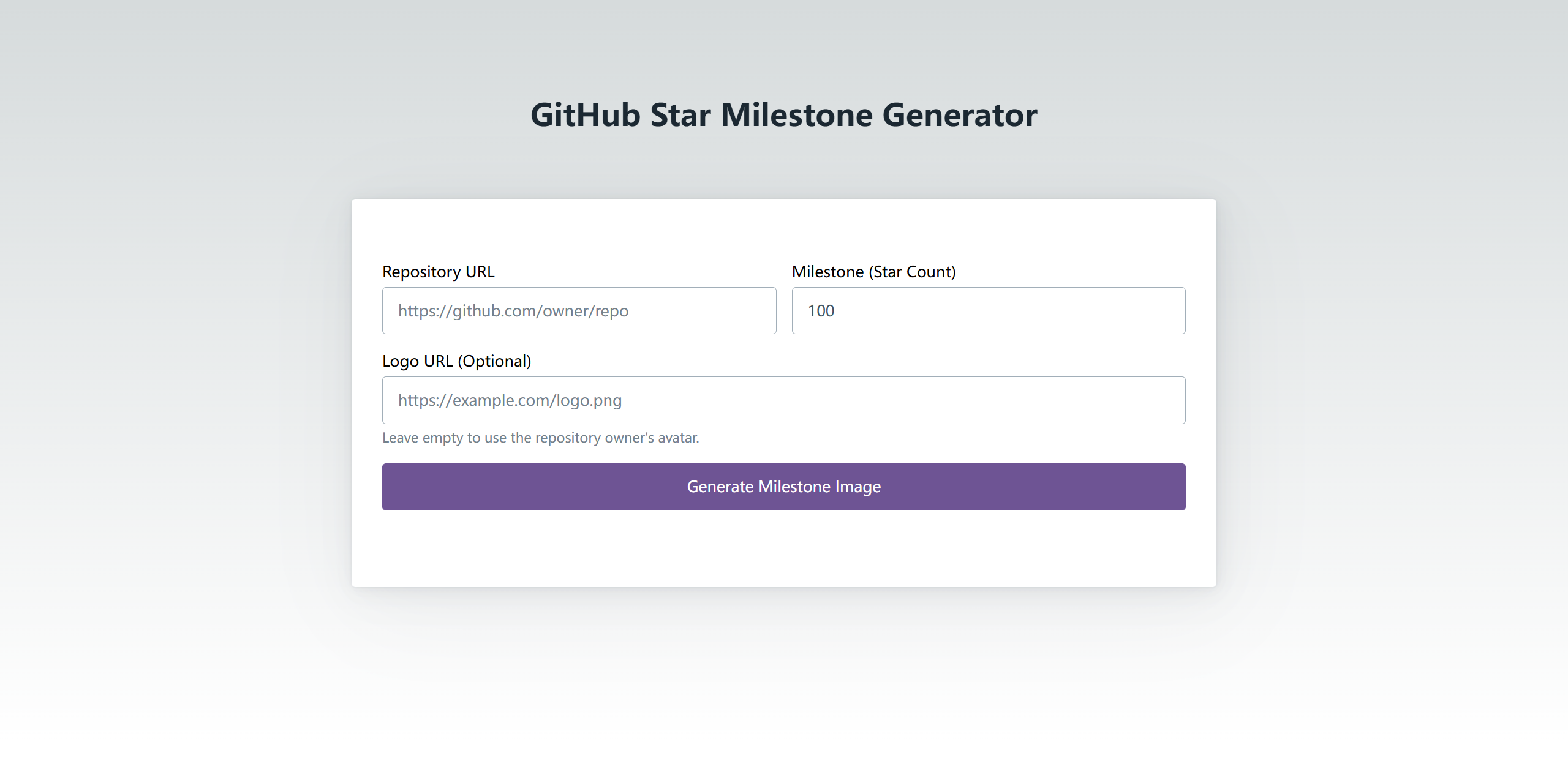 GitHub - LYOfficial/StarMileStone: Create a Star-Milestone ...